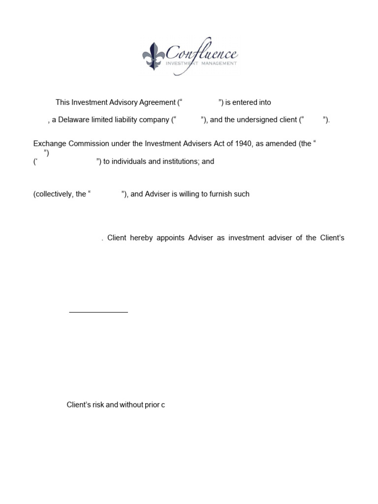 Bundled - CIM - Advisor Based Agreement CRS 2A 2B Privacy Notice ...