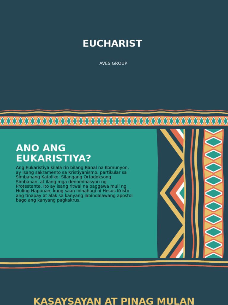 Eucharist Aves Group | PDF