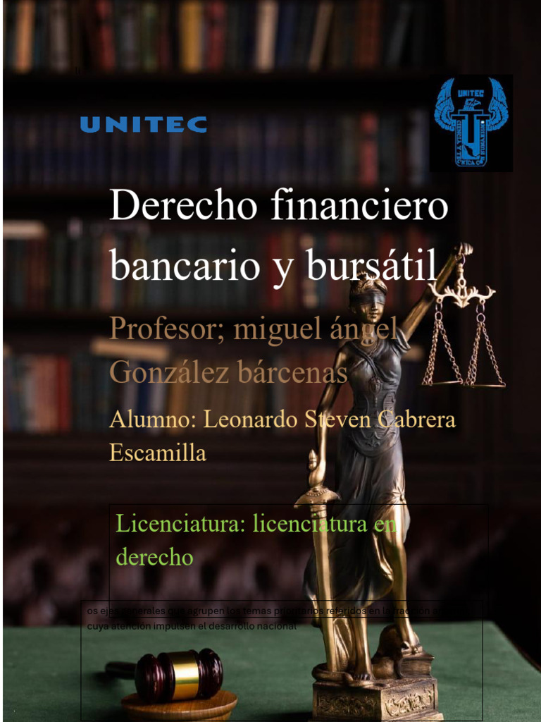 Entregable 1 Derecho Bancario | PDF | Economias