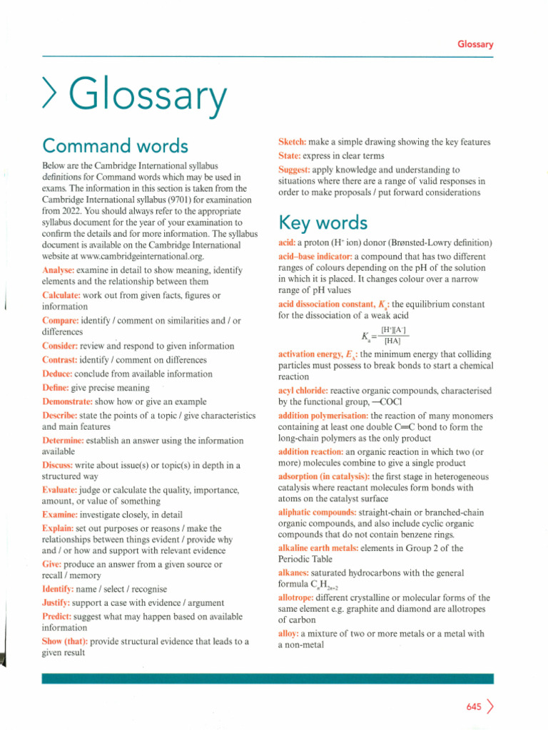 Chemistry AS&A Level COURSEBOOK 2 265 | PDF