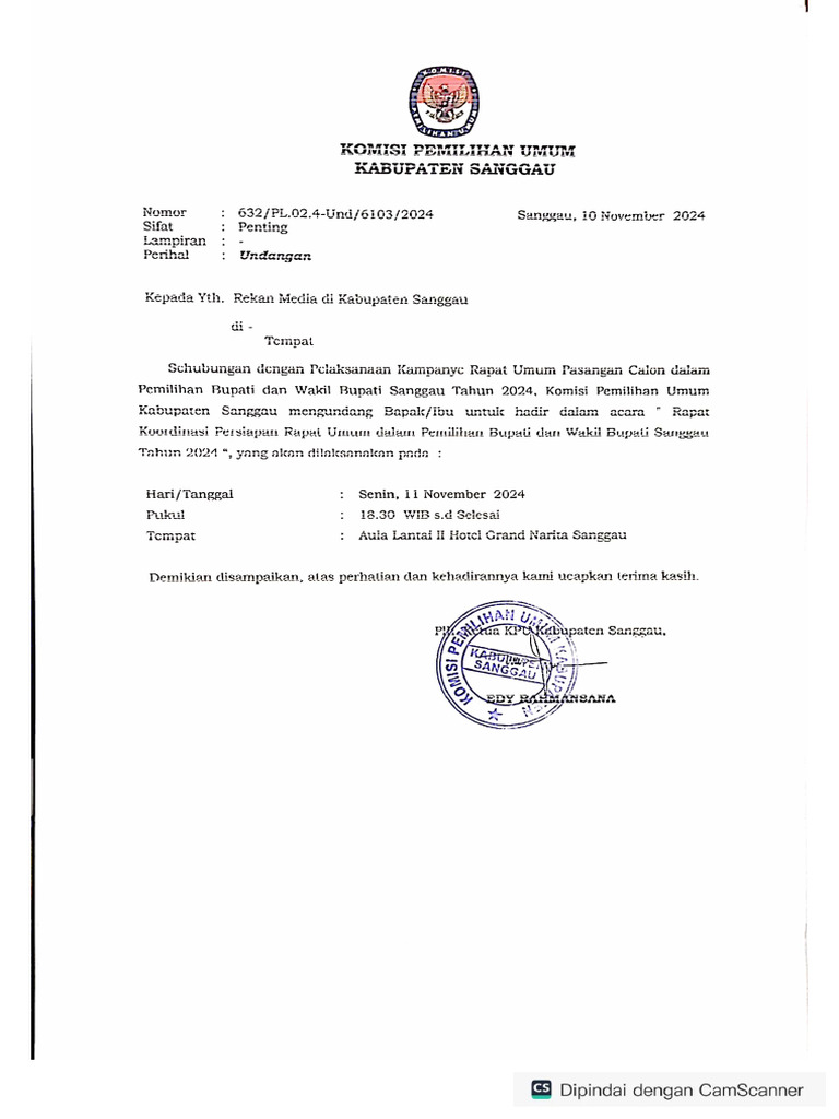 632 - Undangan Media | PDF