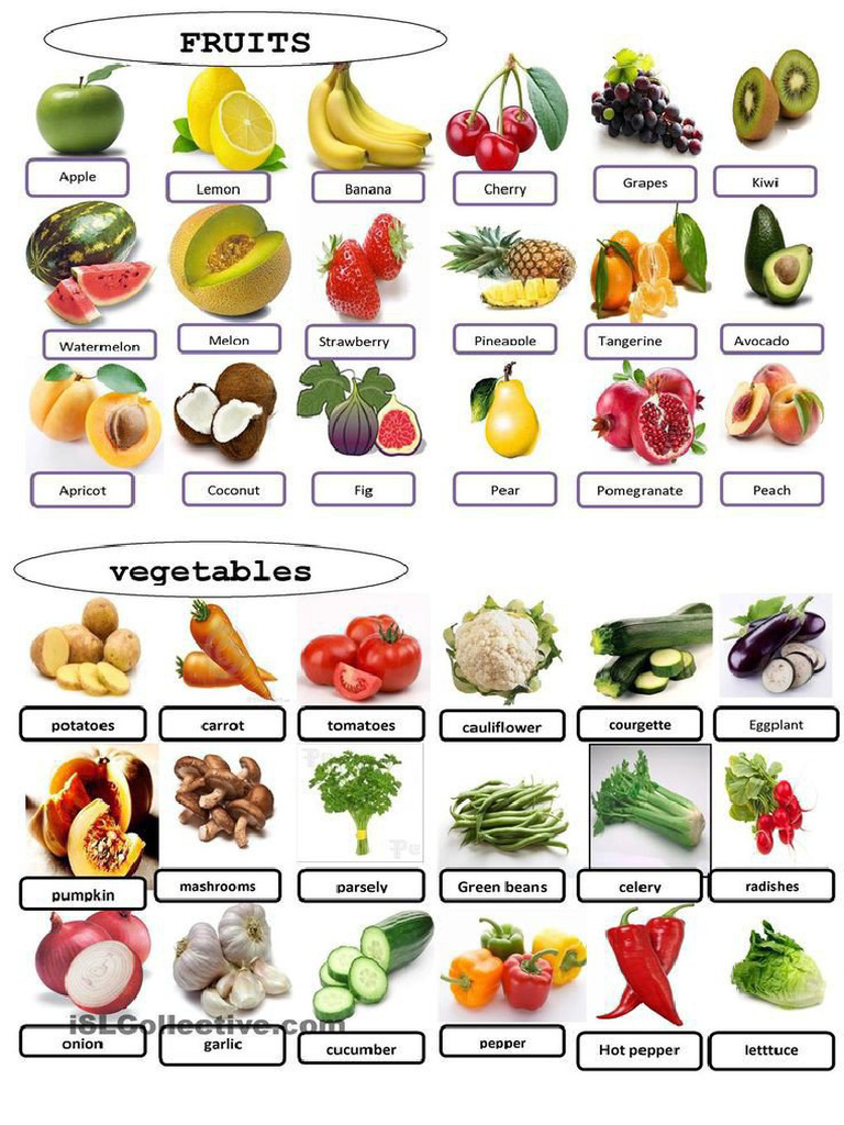 Fruits and Vegetables | PDF