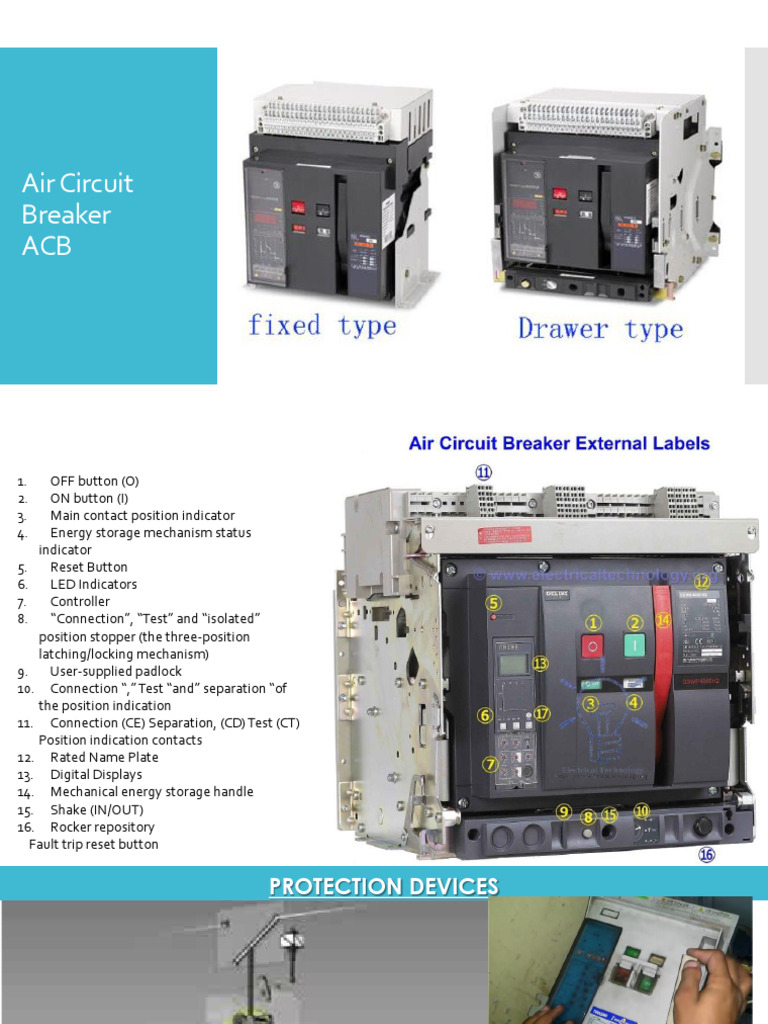 Air Circuit Breaker ACB | PDF | Technology & Engineering