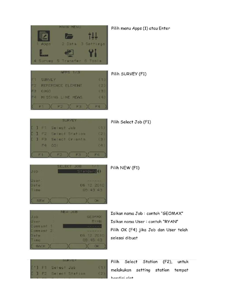 Tutorial Singkat Tutorial GeoMax | PDF