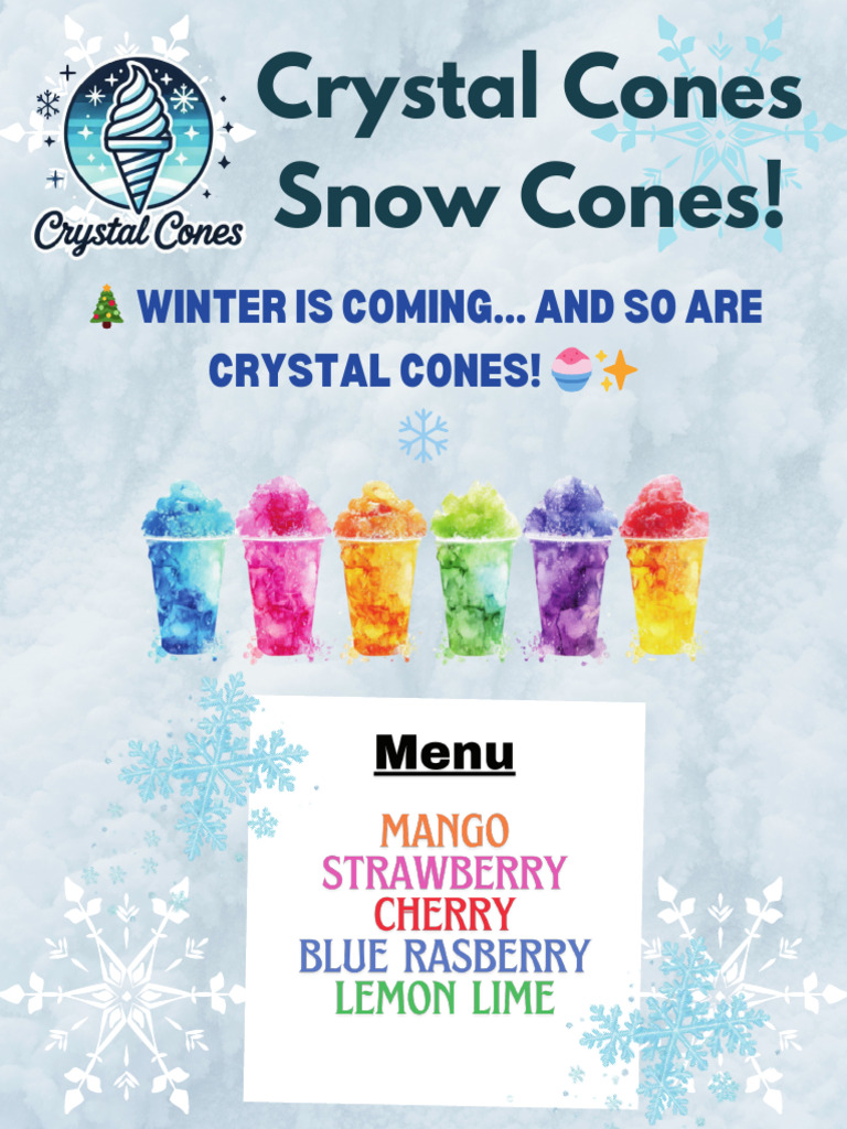 Winter Crystal Snow Cones Delight | PDF | Home & Garden