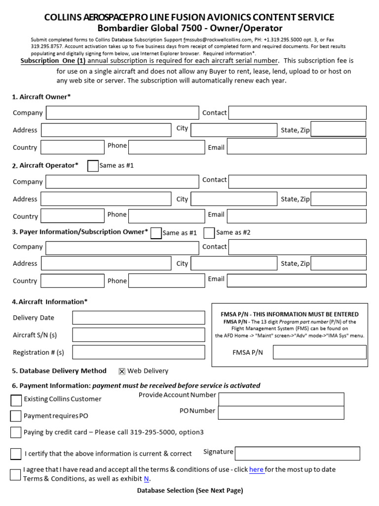 Pro Line Fusion Avionics Subscription Guide | PDF | Subscription ...