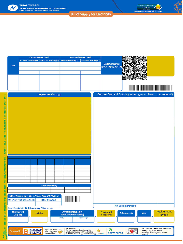 Electricity Bill | PDF | Cheque | Payments