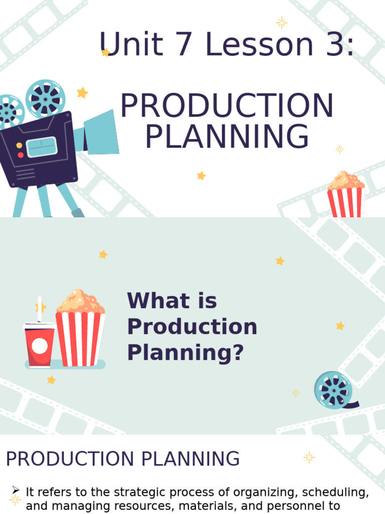 Unit 7 Lesson 3 Production Planning | PDF | Goal