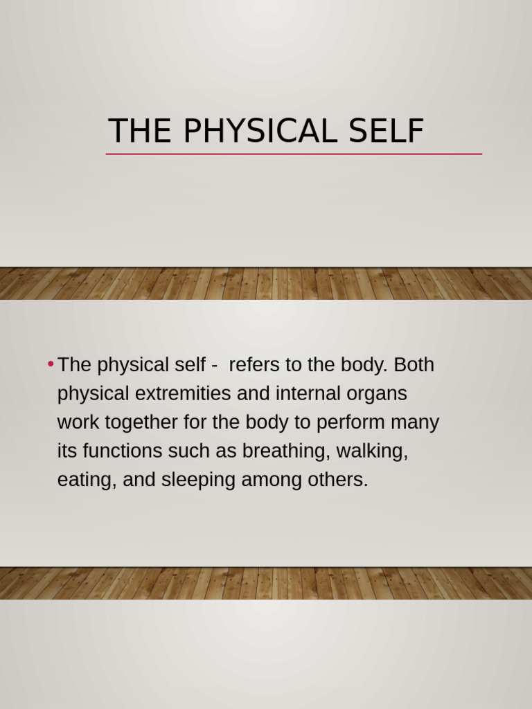 THE PHYSICAL SELF | PDF