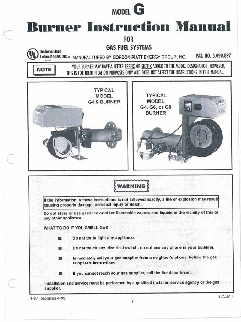 Gordon Piatt Manual Model G | PDF