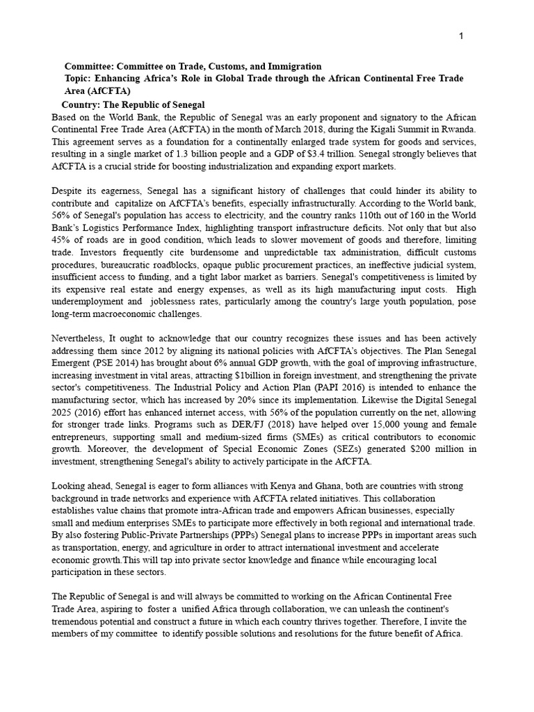 Position paper | PDF | Small And Medium Sized Enterprises | Economies