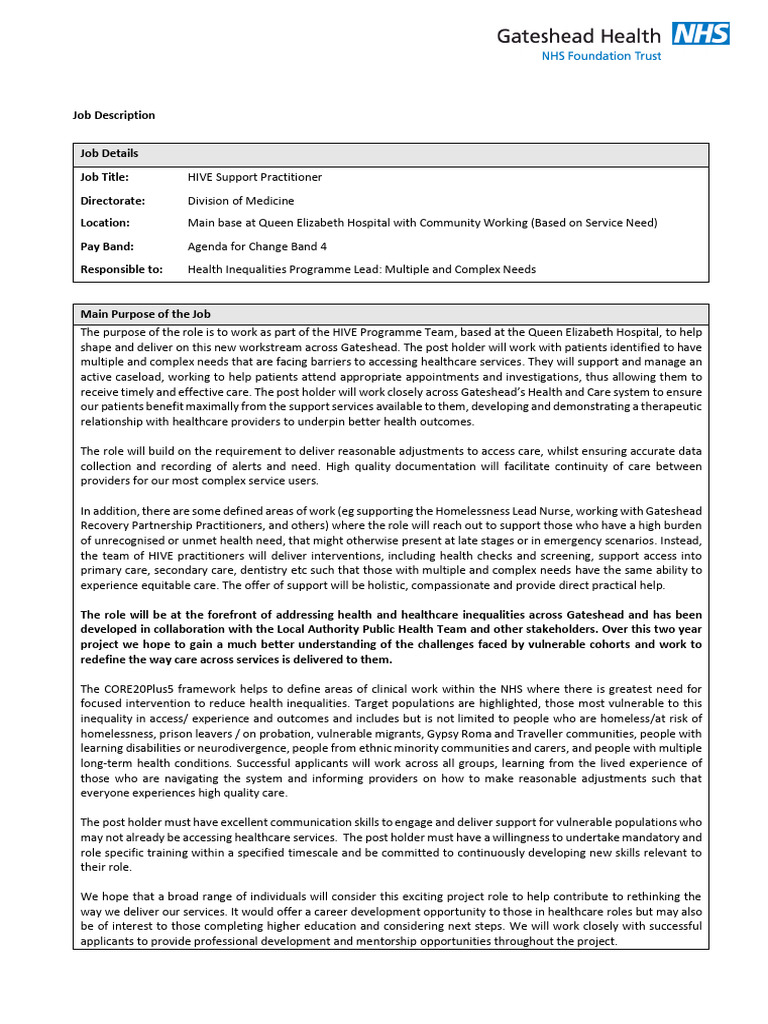 297-6437839-A - Job Description and Person Specification | PDF | Health ...