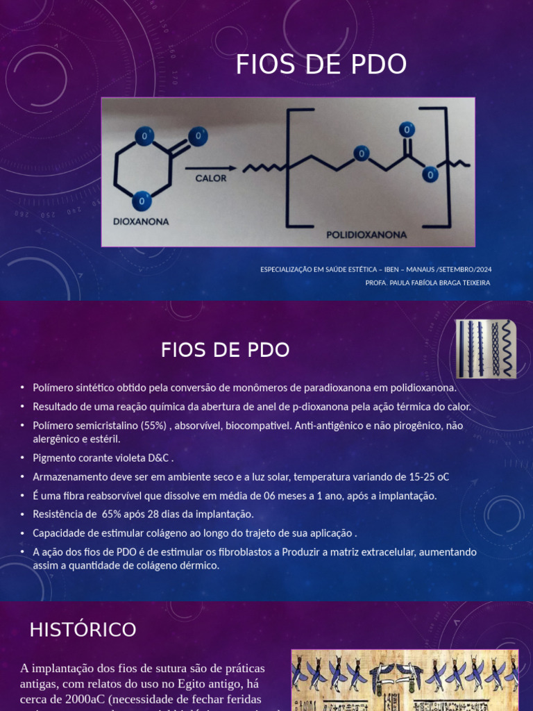 Fios de PDO: Benefícios e Aplicações Estéticas | PDF | Epiderme | Anatomia