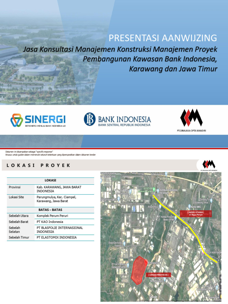 PK-11 PRESENTASI AANWIJZING LANDSCAPE & PAGAR PERIMETER KAWASAN ...