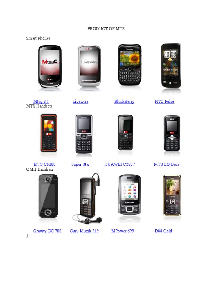 Product of Mts | PDF | Information And Communications Technology ...