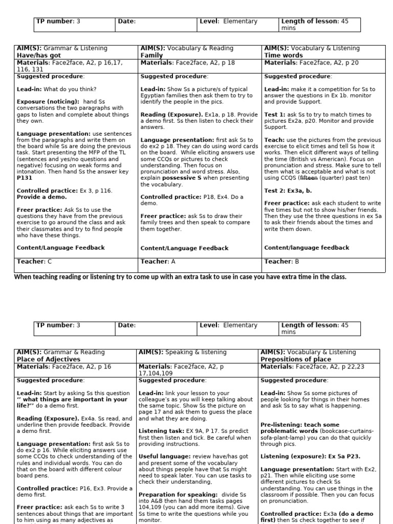TP3 ABC DEF | PDF | Vocabulary | Human Communication