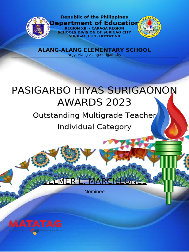 2023 Outstanding Teacher Nominee | PDF