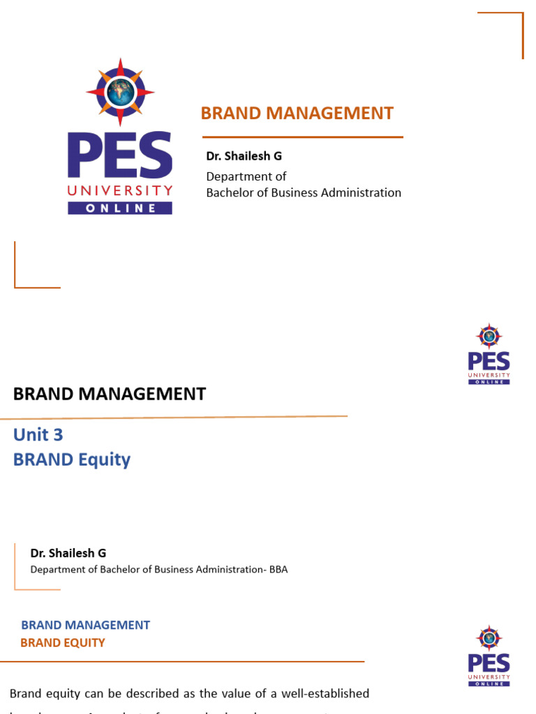 BM Unit 3 PPT | PDF | Brand | Brand Management
