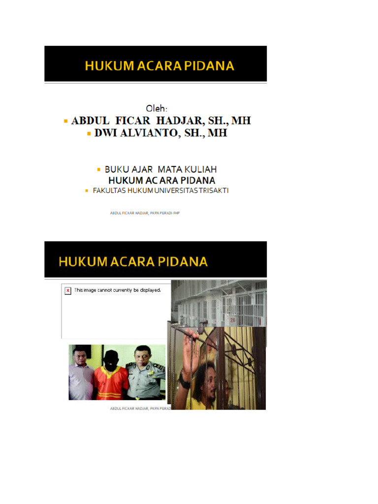 1) Pengantar & Sejarah Kuhap | PDF