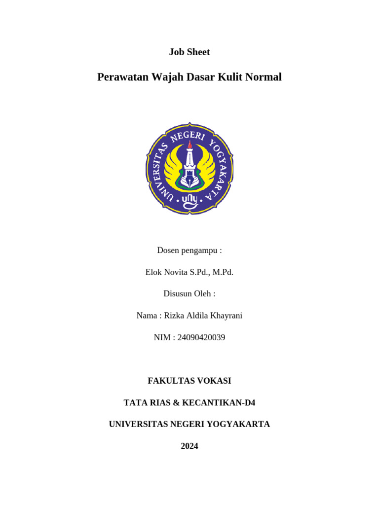 Panduan Perawatan Wajah Kulit Normal | PDF | Kesehatan Holistik