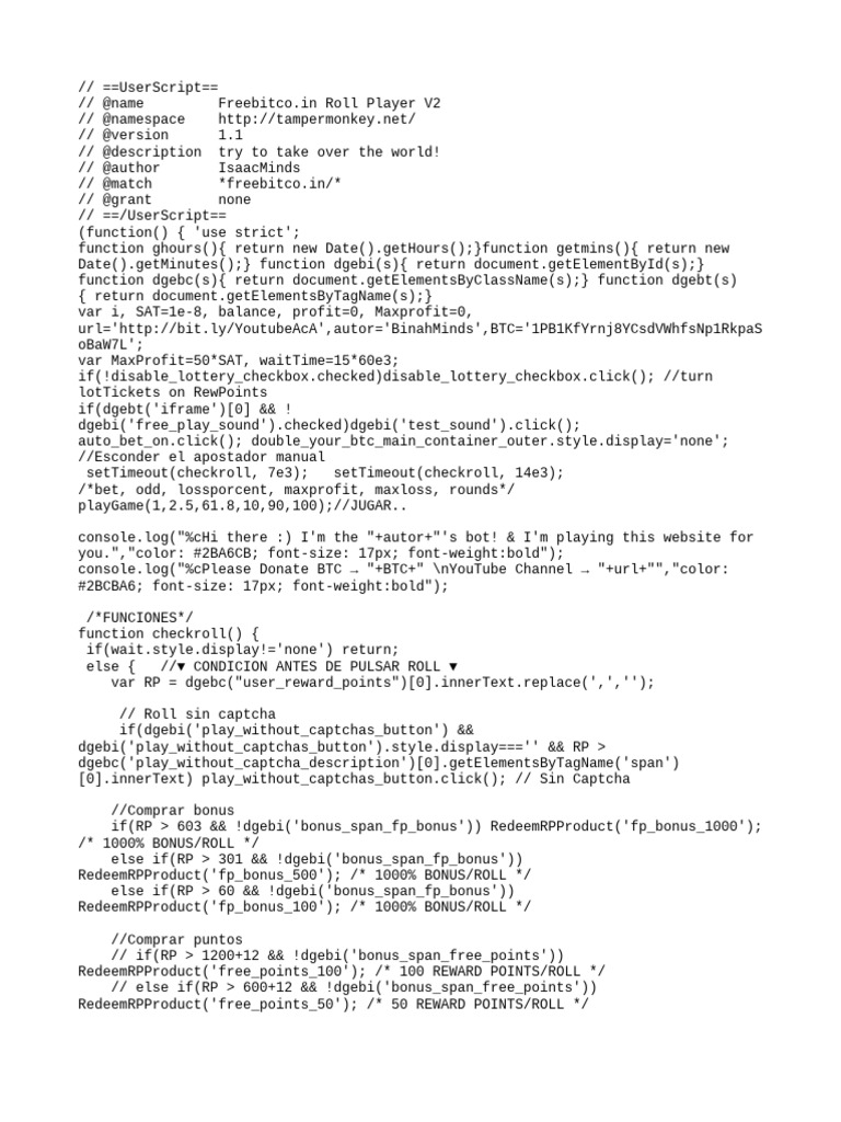 Freebitcoin Code | PDF
