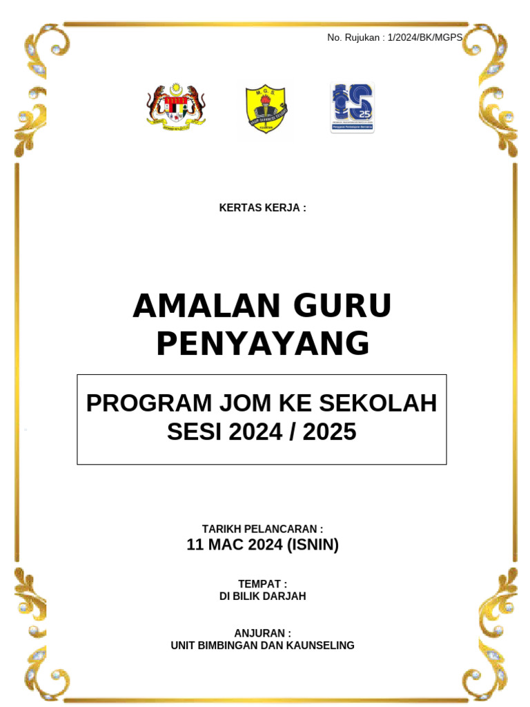 Program Jom Ke Sekolah 2024 | PDF