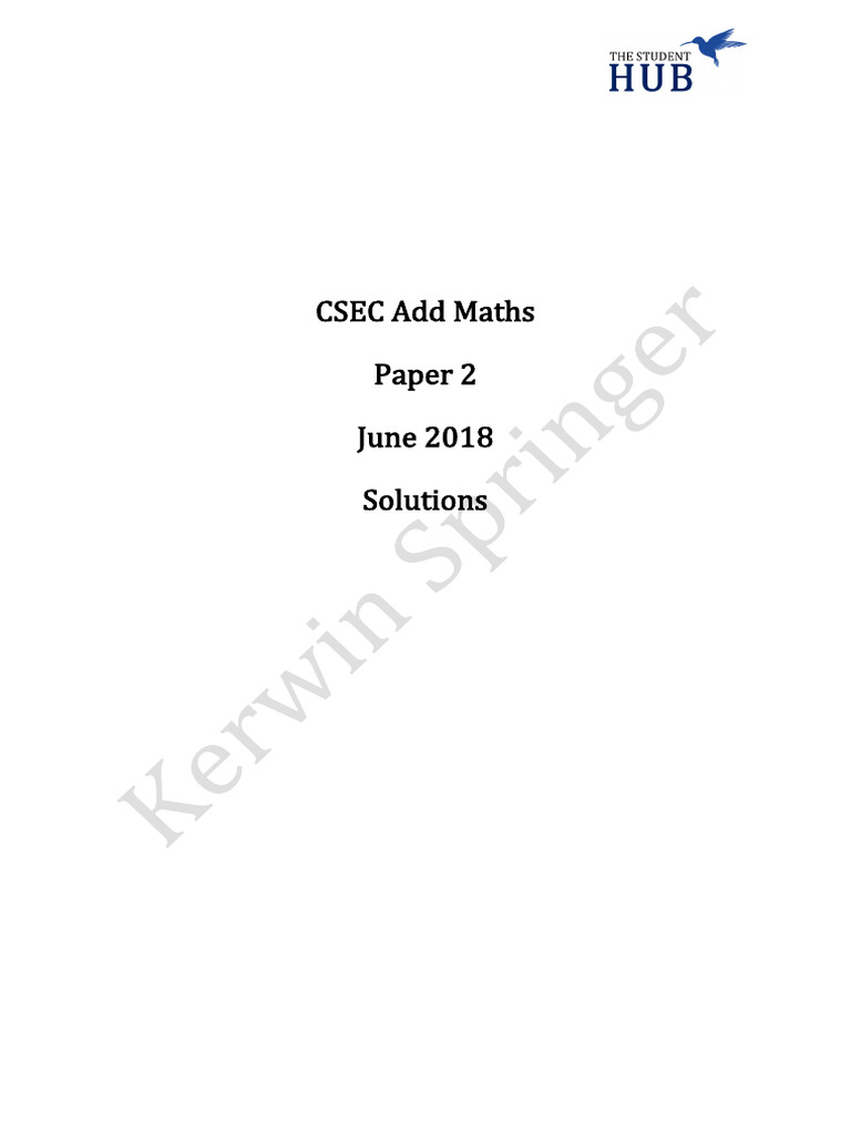 CSEC PHYSICS Past PaperBooklet | PDF | Logarithm | Zero Of A Function
