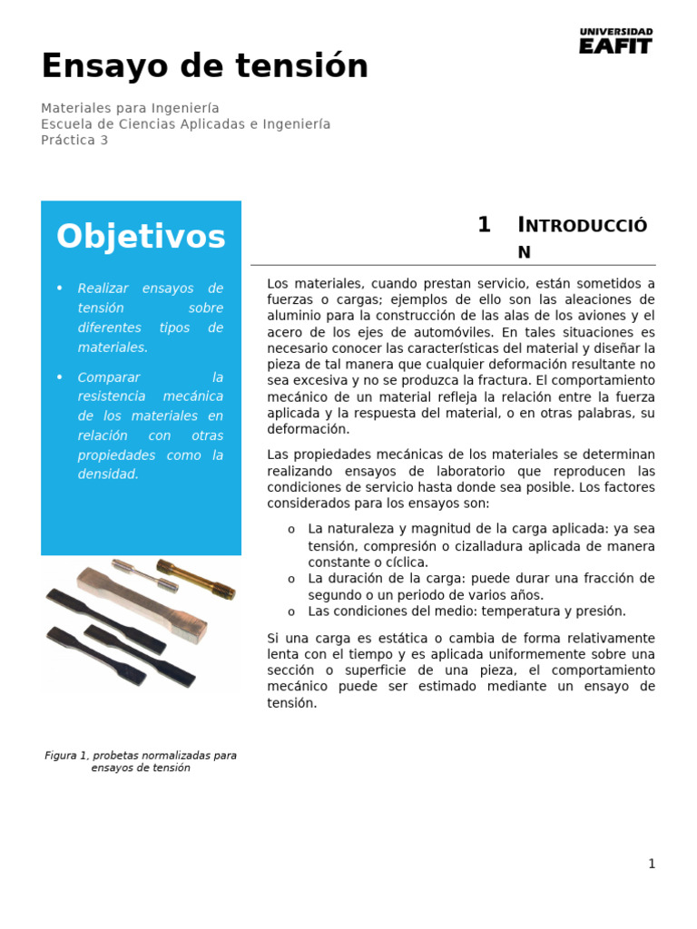 Practica 2 - Ensayo de Tension v2 | PDF | Deformación (ingeniería ... Practica 2 - Ensayo de Tension v2 | PDF | Deformación (ingeniería ...