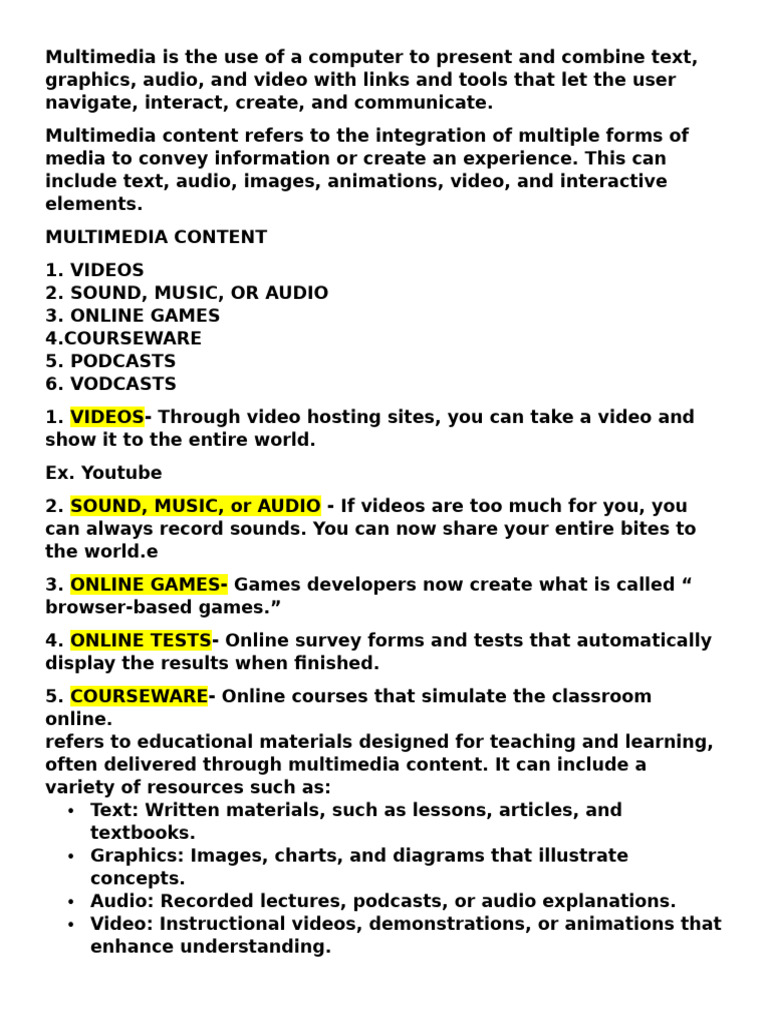 EMTECH Reviewer | PDF | Multimedia | Podcast