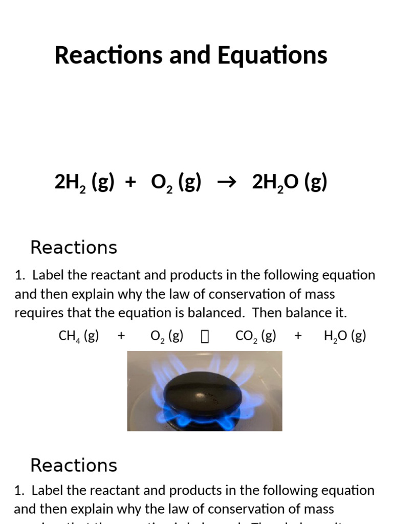 Chapter 6 Balancing Reactions F24 | PDF | Hydroxide | Salt (Chemistry)