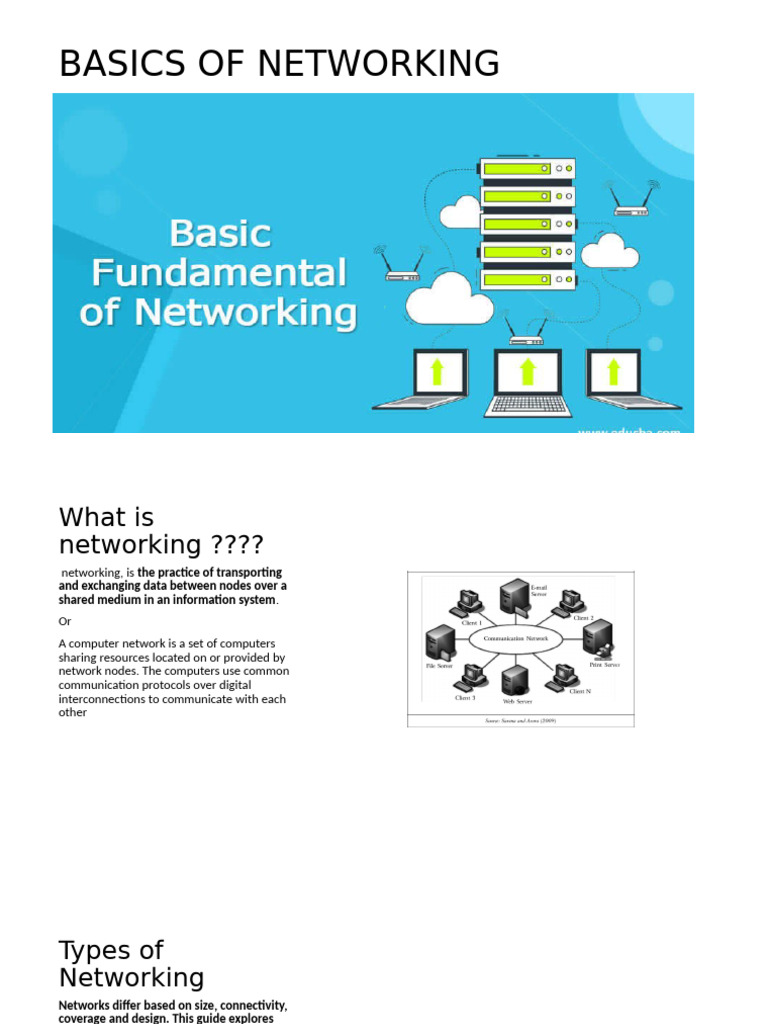 BASICS OF NETWORKING | PDF | Cloud Computing | Computer Network