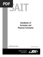 Math 10 Formula Sheet | PDF | Area | Metrology