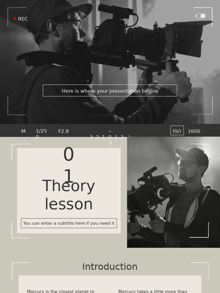 Videography - Workshop - by - Slidesgo Presentation Template | PDF ...