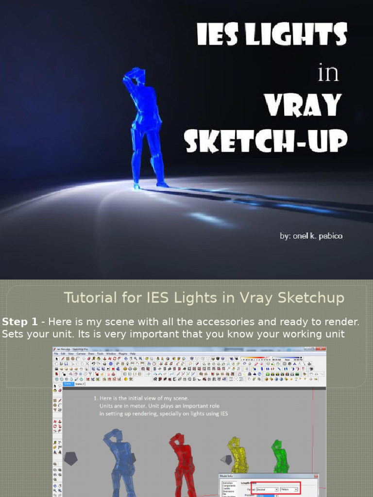 Tutorial For IES Lights in Vray Sketchup | PDF