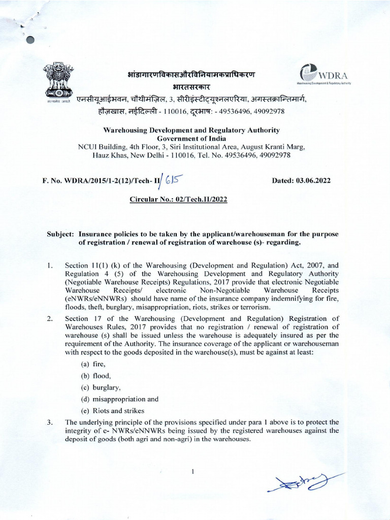 Insurance Policy Circular | PDF