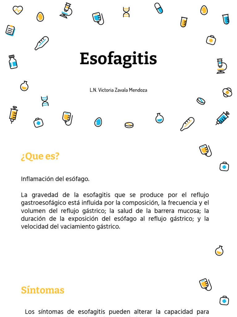 ESOFAGITIS | PDF | Salud y bienestar | Tecnología