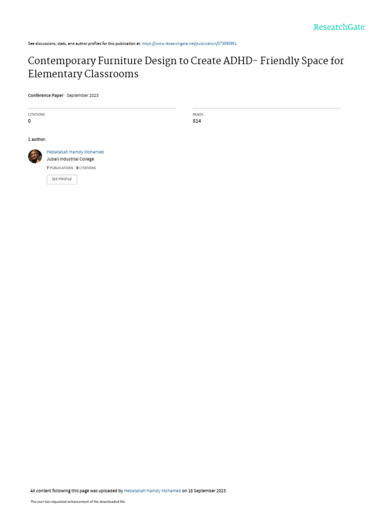 ADHD-Friendly Classroom Design Guide | PDF | Classroom | Lighting