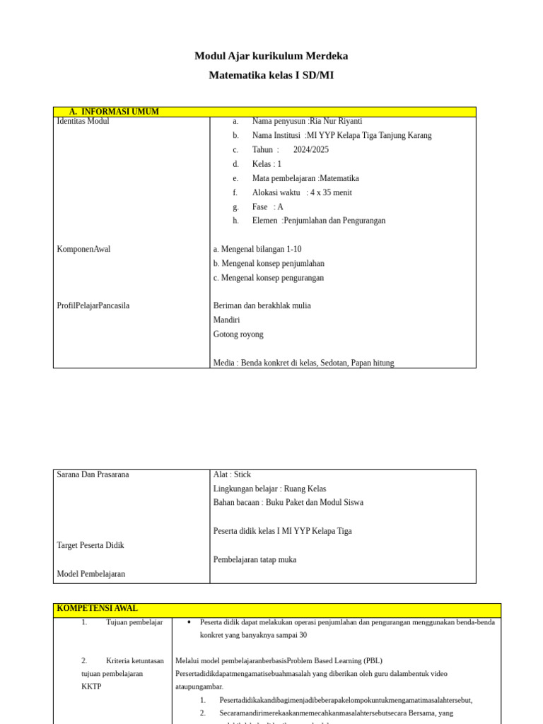 Modul MTK Ria | PDF | Karier & Perkembangan | Kesehatan Holistik