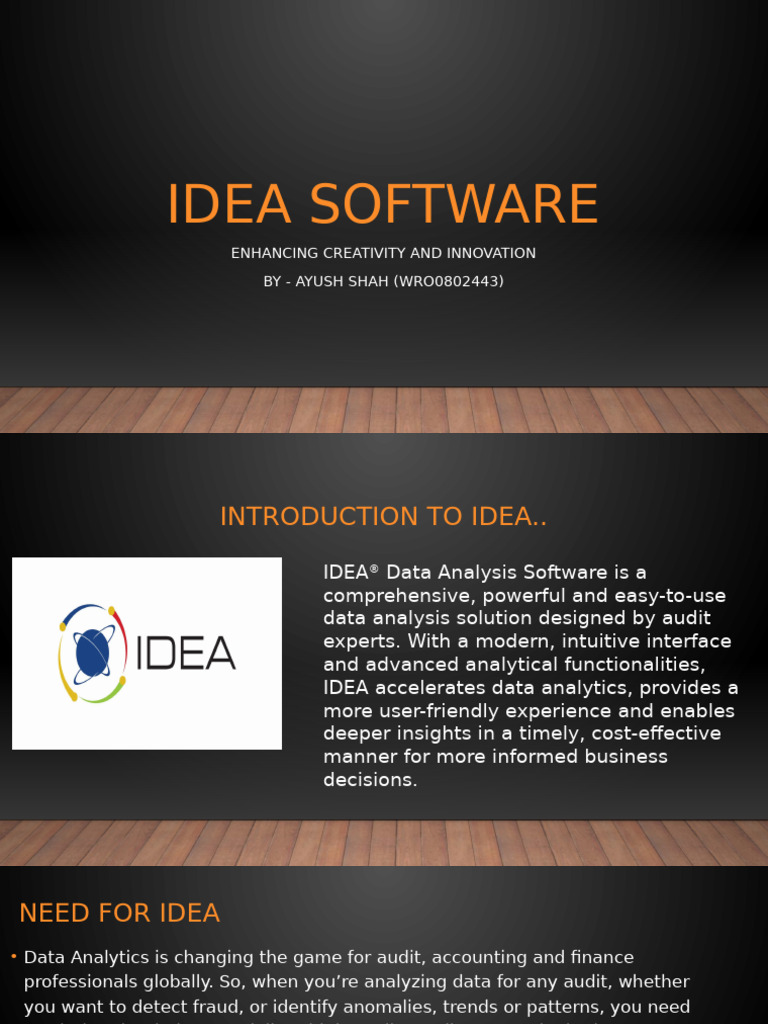 Idea Ayush Shah | PDF | Analytics | Audit