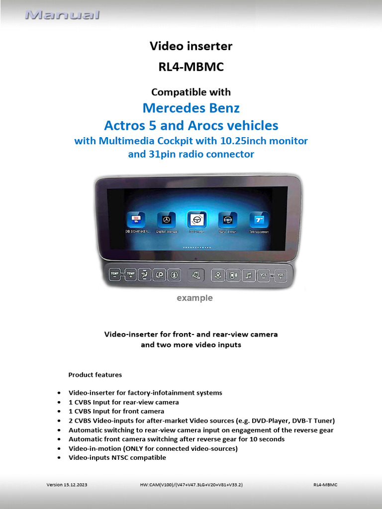 ins_eng_RL4-MBMC | PDF | Electrical Connector | Power Supply