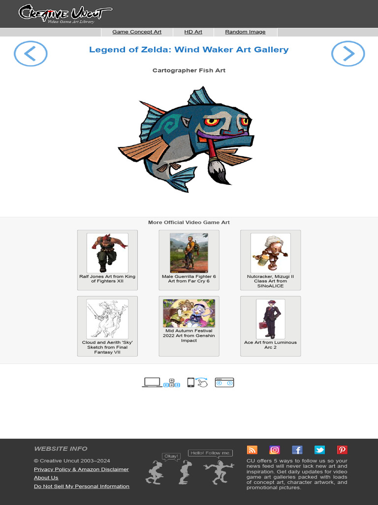 Cartographer Fish Art - Legend of Zelda Wind Waker Art Gallery | PDF