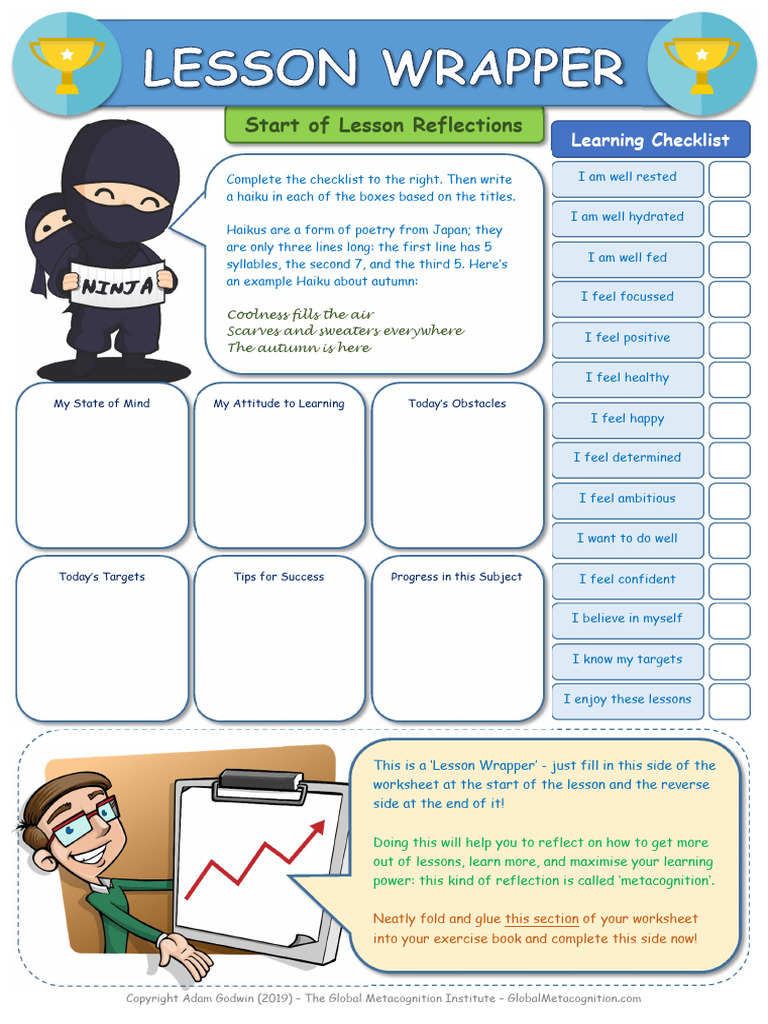 Lesson Wrapper Edn | PDF | Metacognition | Behavior Modification Lesson Wrapper Edn | PDF | Metacognition | Behavior Modification