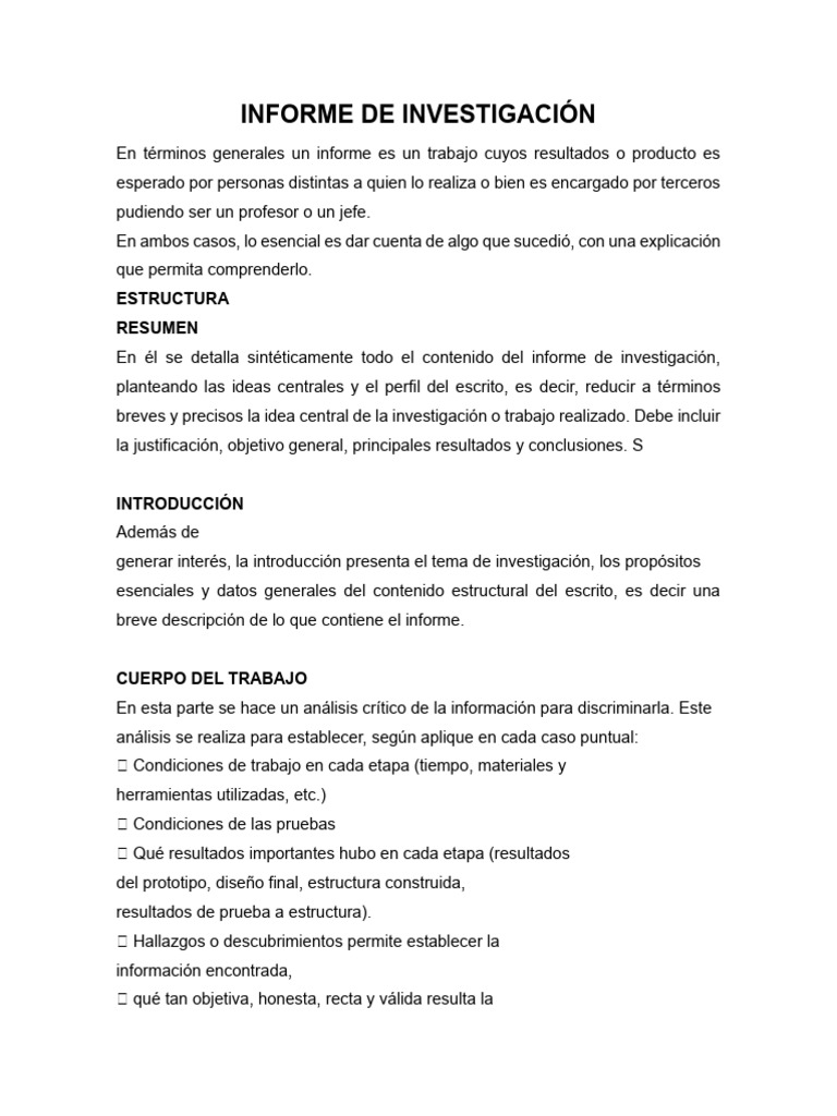 Informe de Investigación | PDF | Conocimiento | Teoría