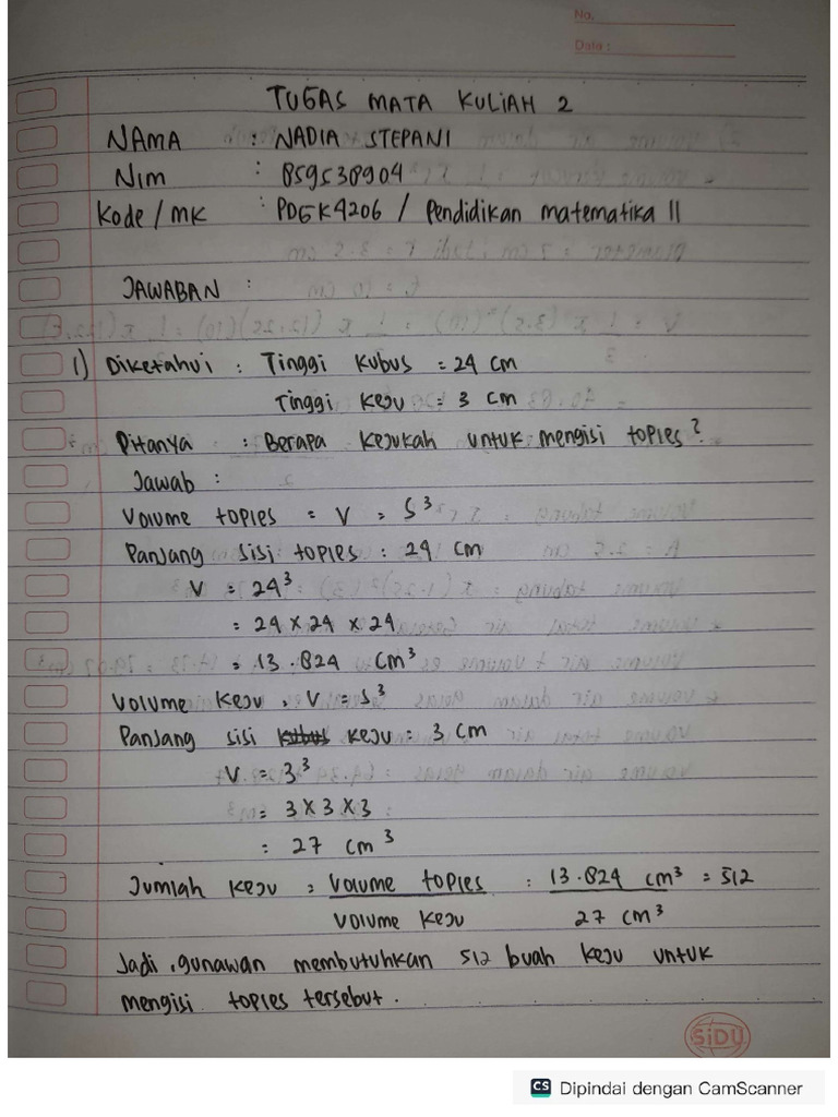 TMK 2 Matematika | PDF