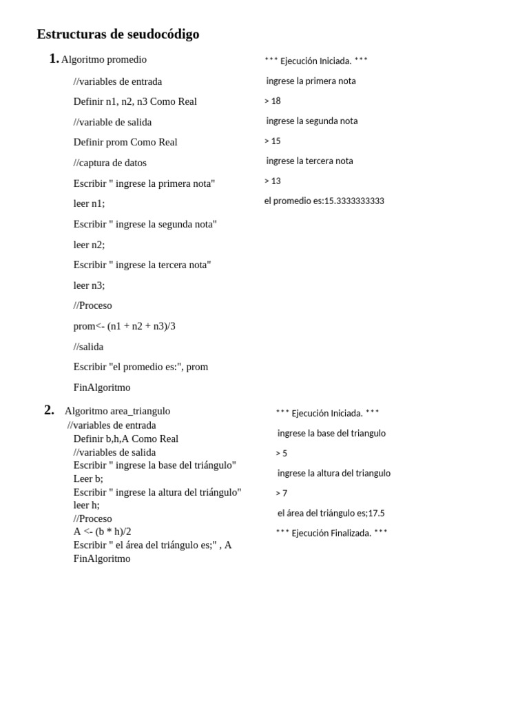 Tarea 02 Principio de Algoritmo | PDF | Programación de computadoras ...