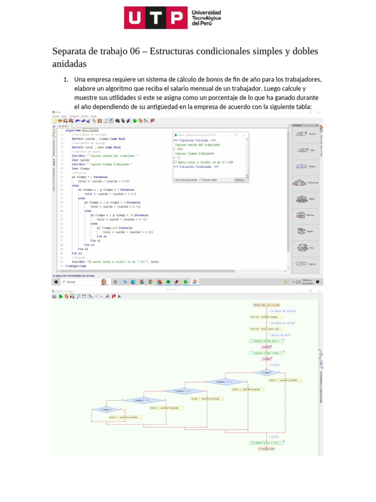 Algoritmos de Estructuras Condicionales | PDF