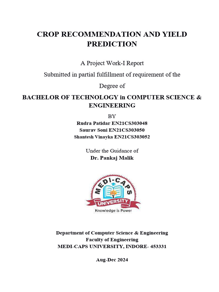 Project Report Part1 | PDF | Academic Degree