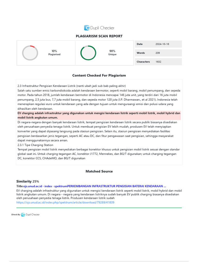 Duplichecker Plagiarism Report | PDF