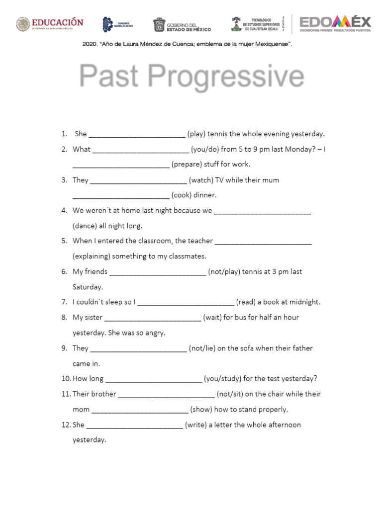Practice 3 Past Simple and Past Progressive | PDF