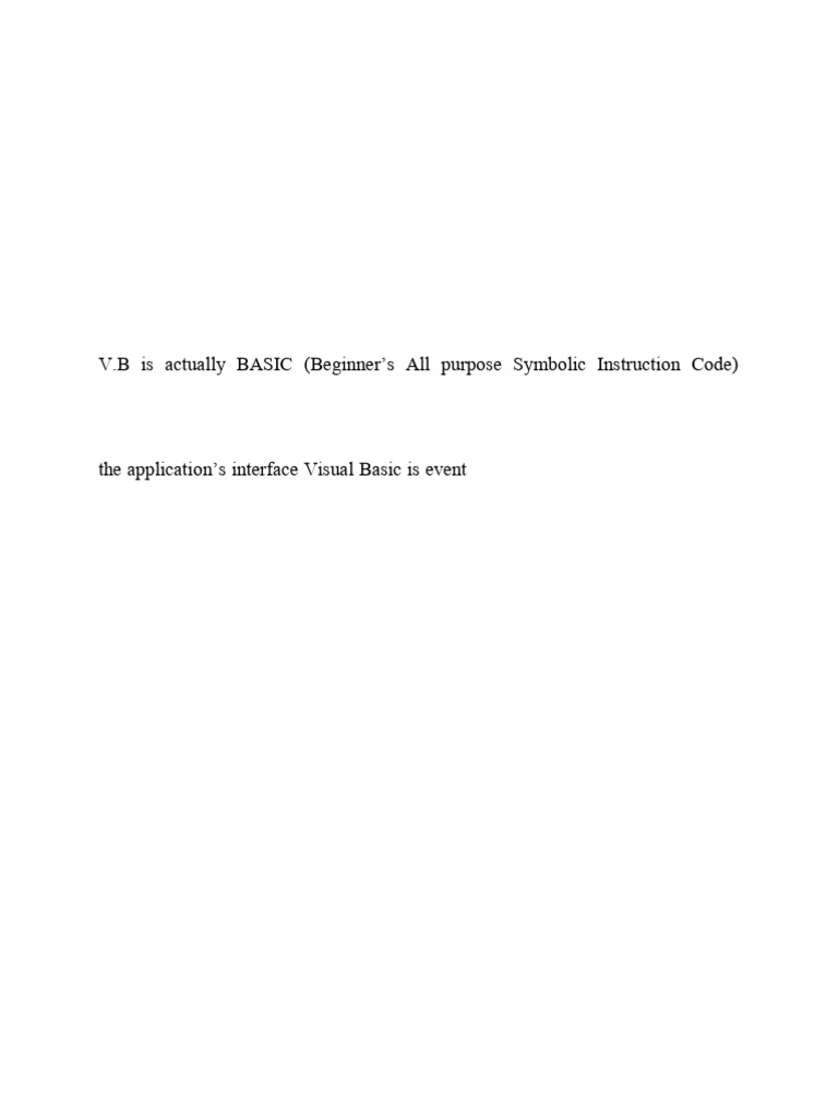 unit1_vb | PDF | Integrated Development Environment | Window (Computing) unit1_vb | PDF | Integrated Development Environment | Window (Computing)